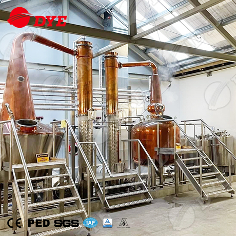 DYE Copper Pot Still 1200L+1000L from China manufacturer - DAEYOO